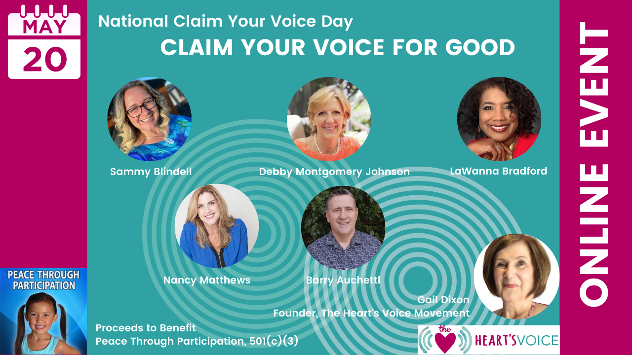 National Claim Your Voice Day | May 20, 2022 | VIP Upgrade Option - The ...
