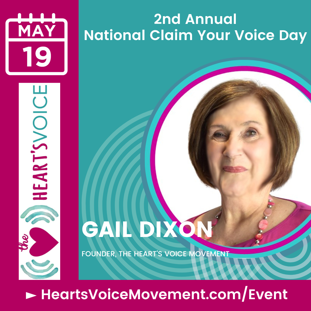 3rd National Claim Your Voice Day | May 17, 2024 - The Heart's Voice ...